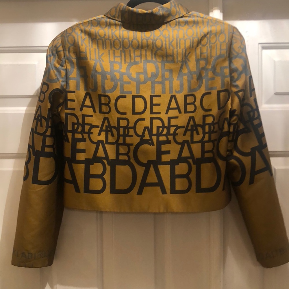 Gorgeous Vintage Earl Rutenberg Alphabet Jacket - Gem